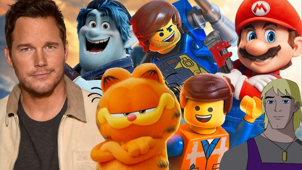 CHRIS PRATT y TODOS los PERSONAJES ANIMADOS que ha INTERPRETADO ...