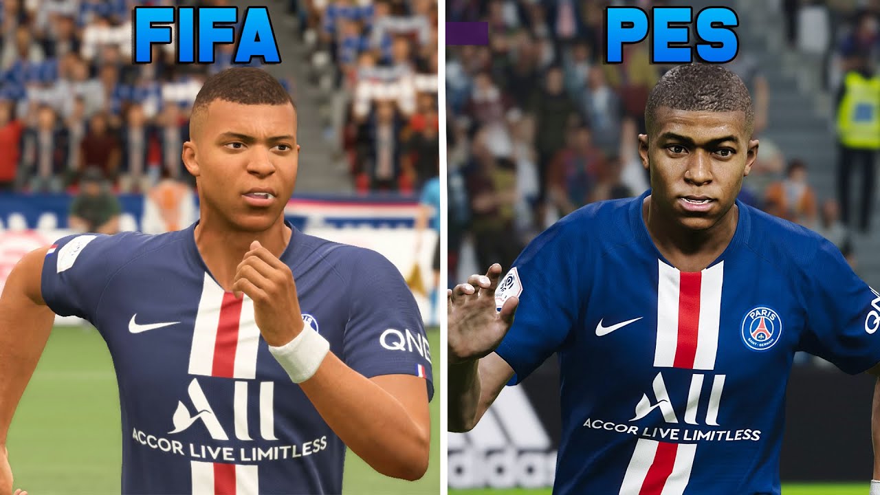 Kylian Mbappe • FIFA vs PES | 2017 ke 2022 - YouTube