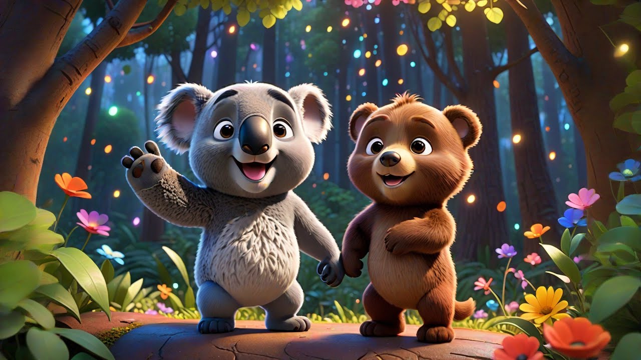Koko Koala Hugs Baby Bear | Sweet Friendship Song for Kids | Nursery ...