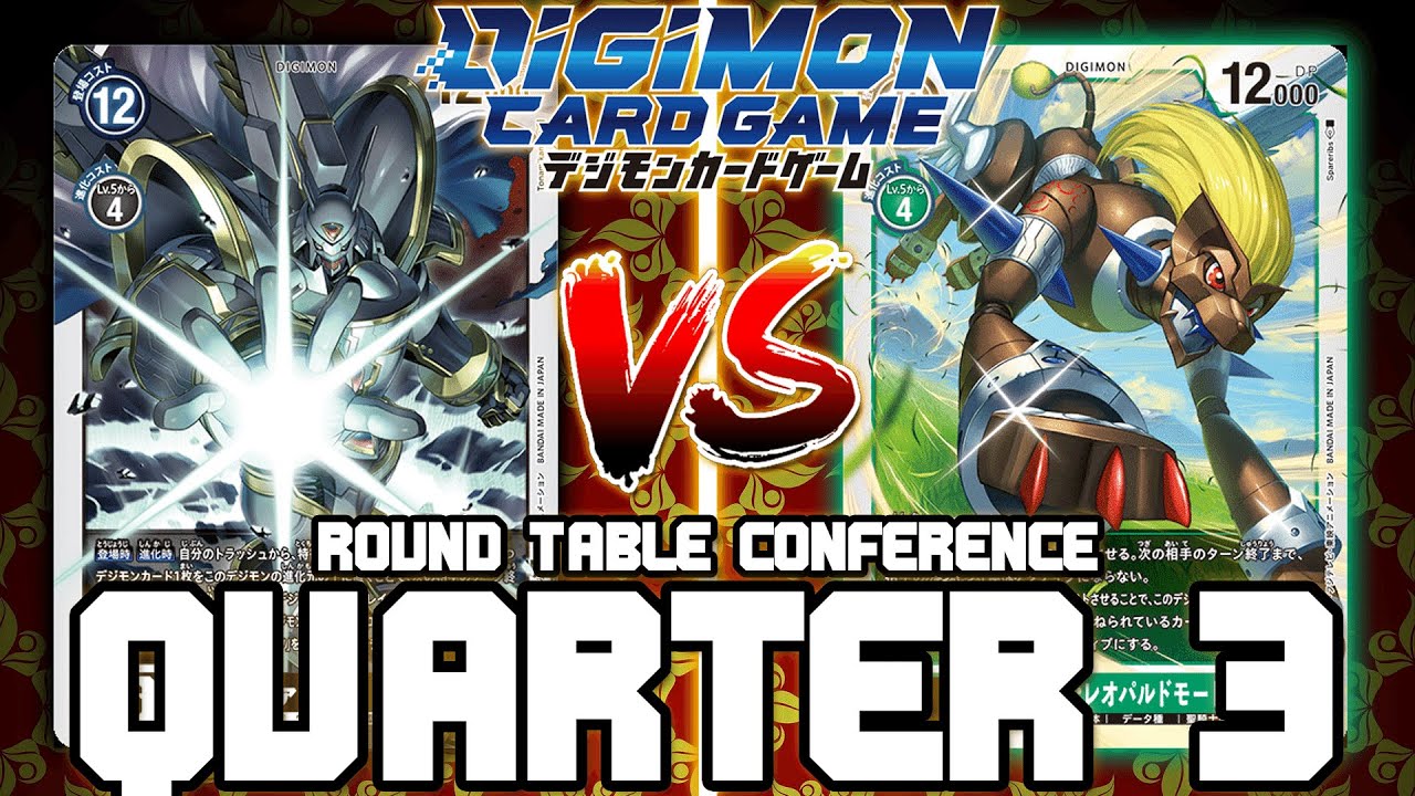 Alphamon VS Leopardmon!! | Digimon Card Game: BT-13 Round Table ...