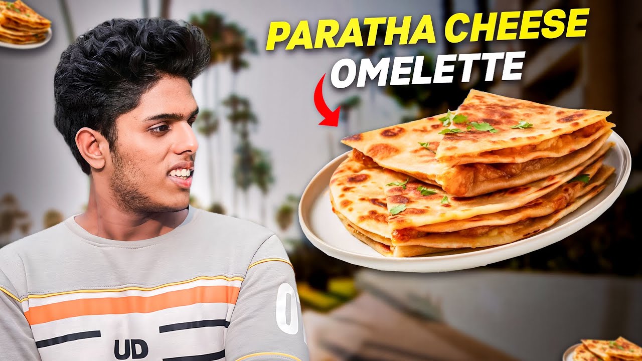 Paratha cheese omelette #food #foodvlog #foodie - YouTube