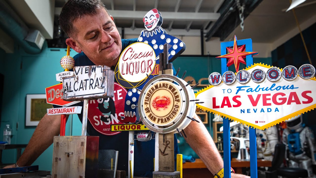 The Amazing Miniature Sign Builds of Route 9 Signs! - YouTube