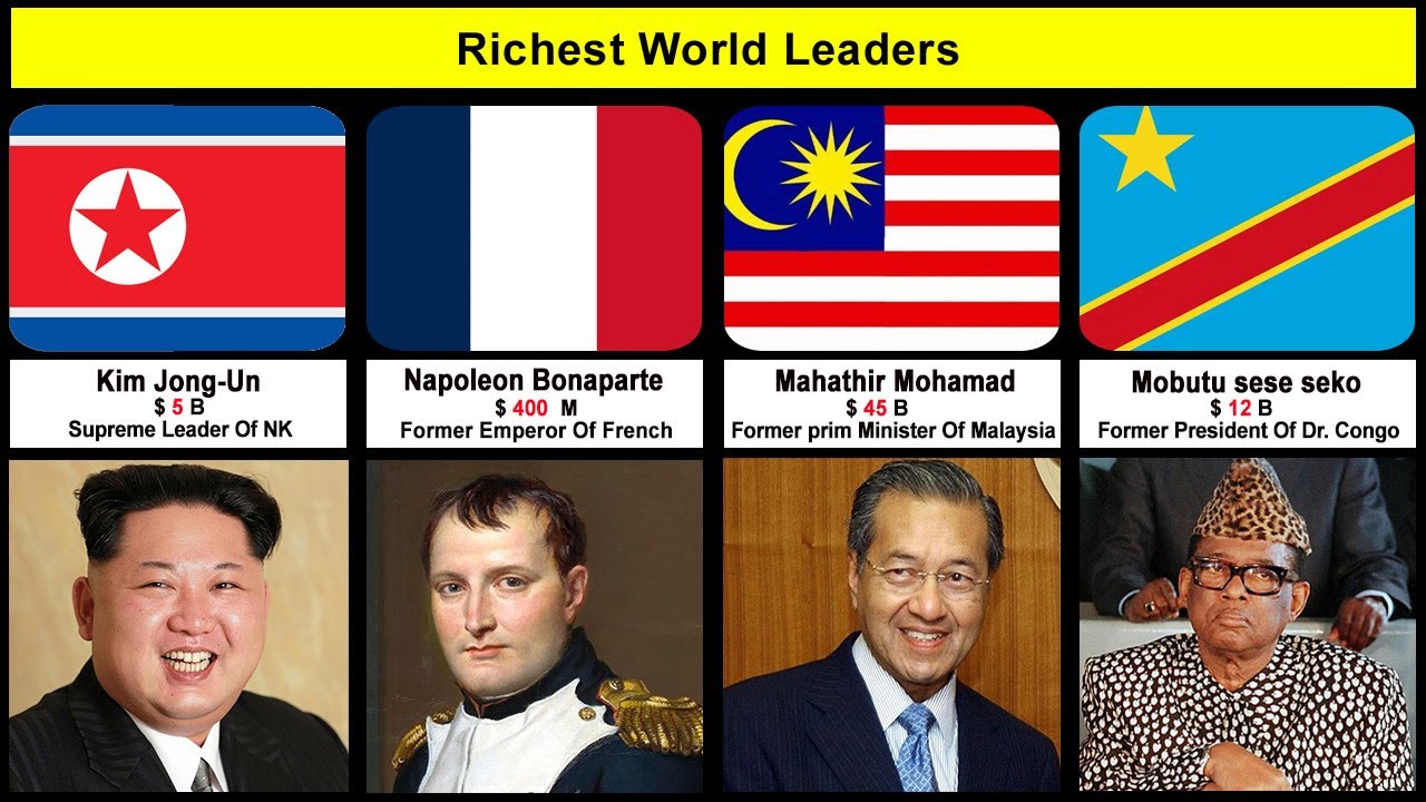 Richest World Leaders From Different Countries | Richest Leaders ...