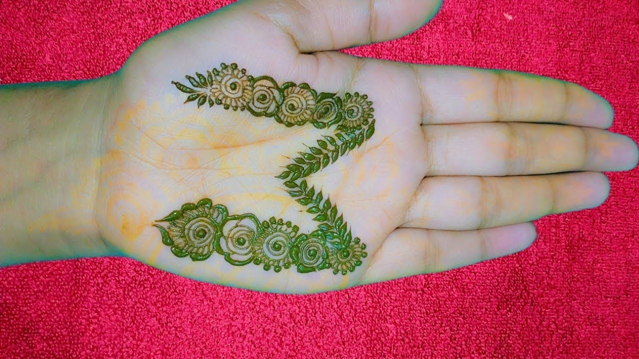 'M' letter mehndi design | Easy alphabet 🔤 mehndi design | # ...