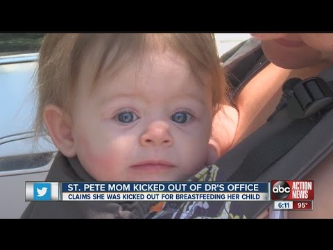 Mom kicked out of doctor's office for breastfeeding