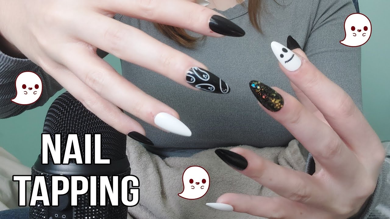 fast and aggressive nail tapping and rubbing ASMR - YouTube