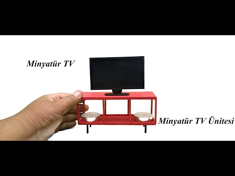 Minyatür TV & TV Ünitesi Yapımı