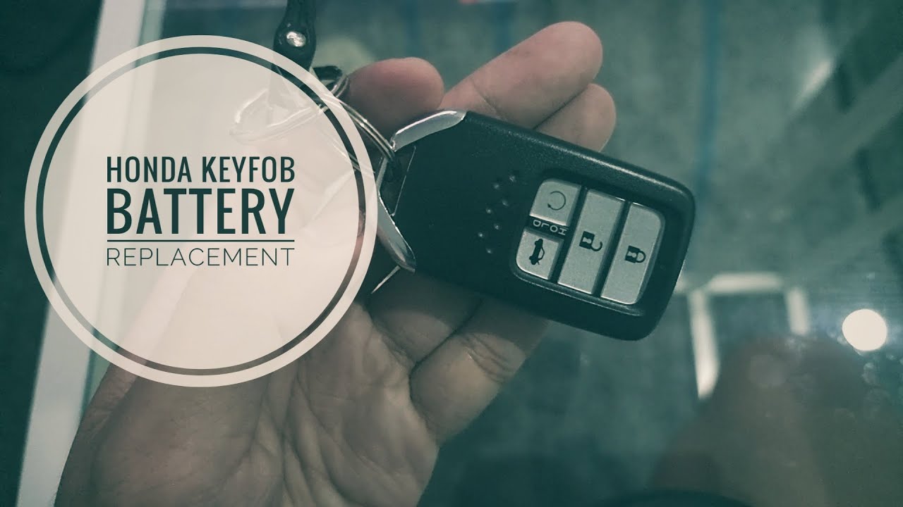 Honda key fob BATTERY replacement! Very Easy! - YouTube