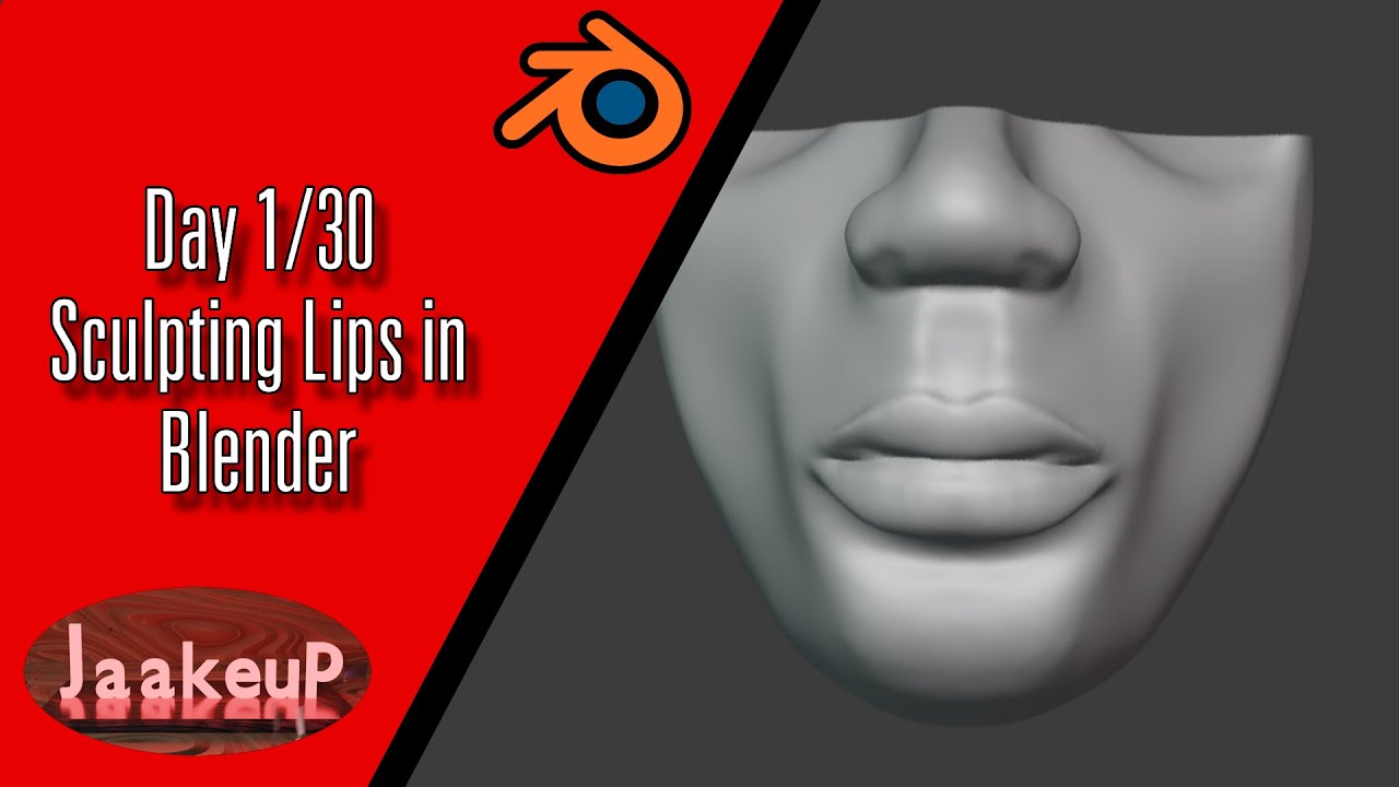 Day 16/30 Sculpting Lips in Blender - YouTube