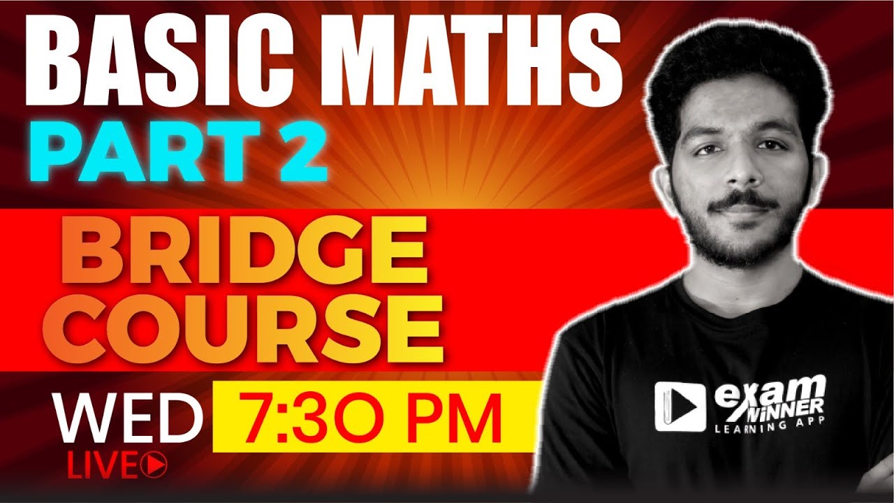 Basic Maths | Bridge Course Part 2 | Exam Winner - YouTube