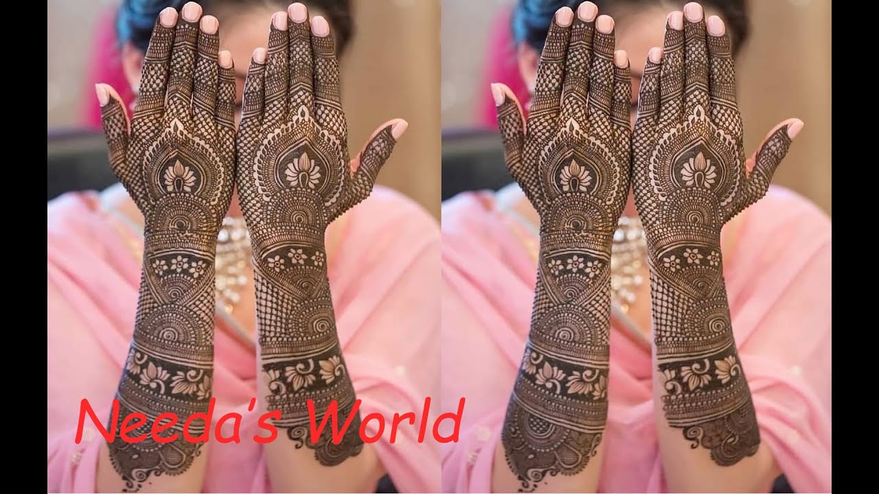 Easy Bridal Dulhan Mehndi Design For Full Back Hand l Rakhi Special ...
