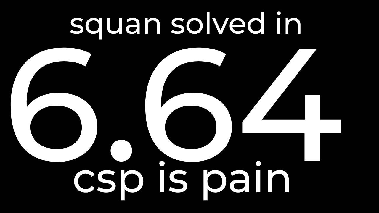 6.64 Square-1 PB single ft.CSP also ft. derpy mgc squan - YouTube