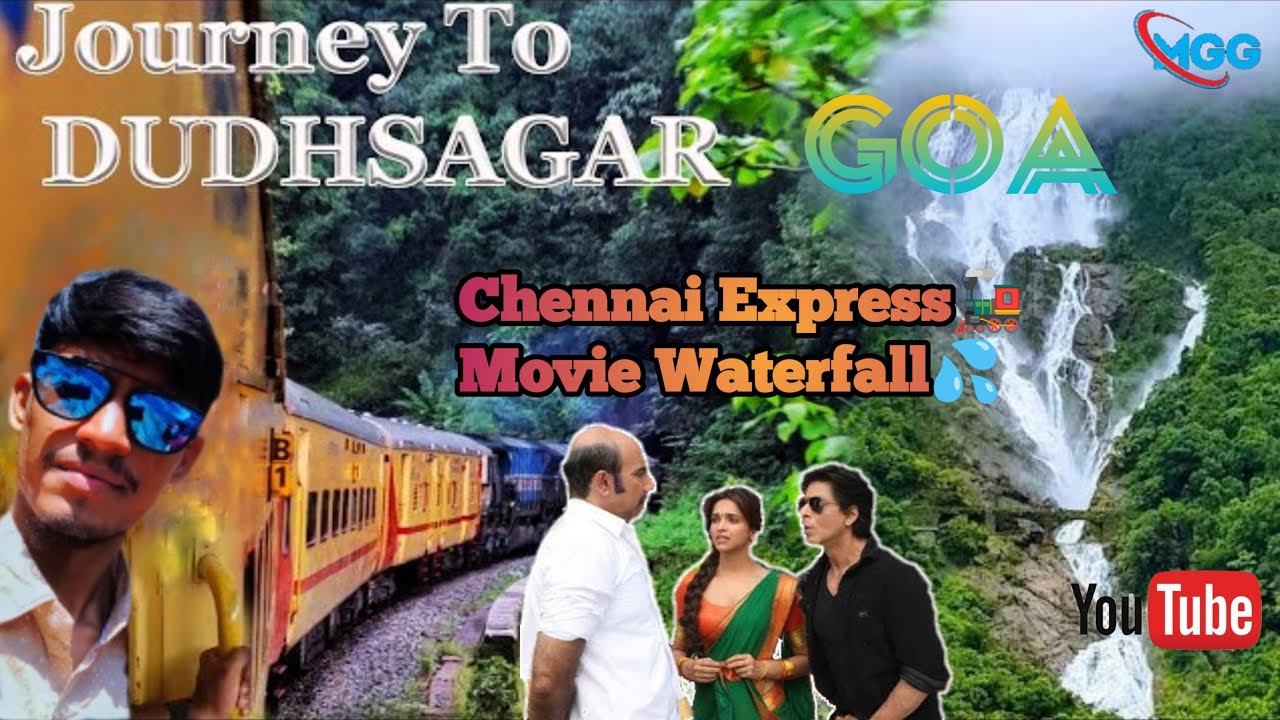 Dhudhsagar Waterfall Goa 🏝️🏞️ | Chennai Express Movie Location | Mr ...