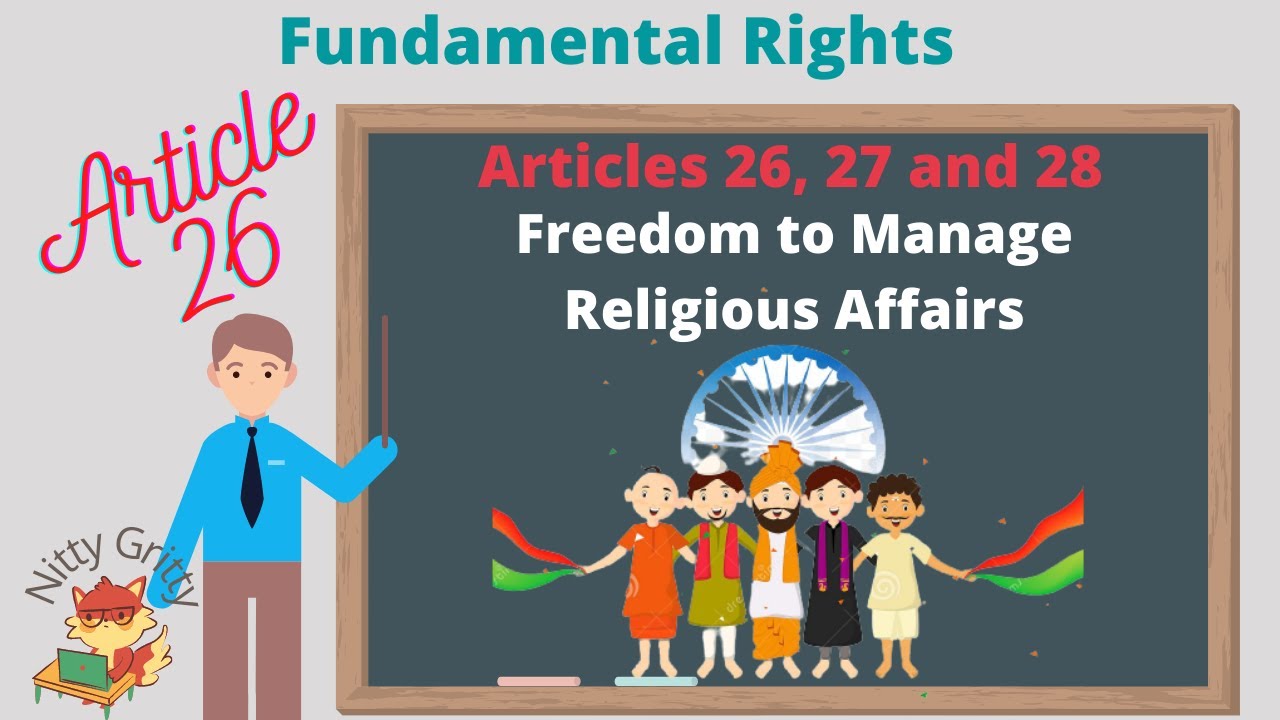 Articles 26,27,28 : Fundamental Right | UPSC Polity | Animated - YouTube