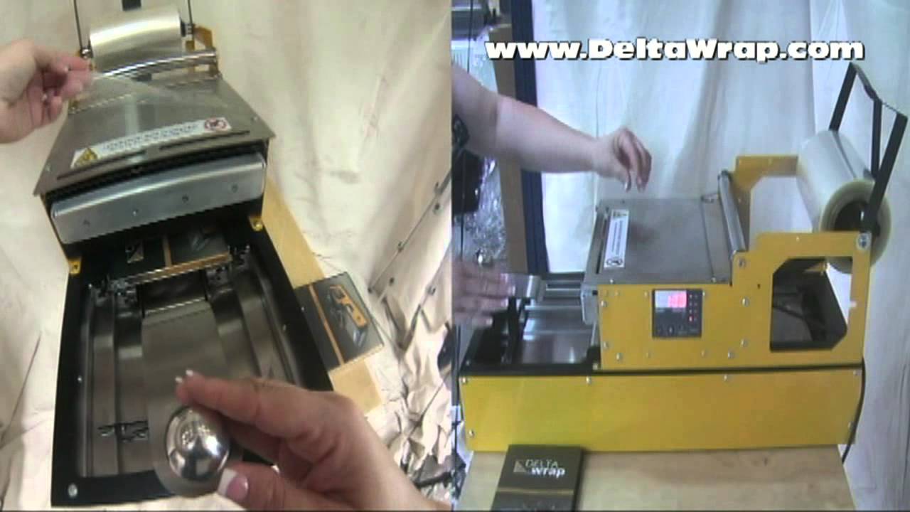 DVD Case Overwrapping with Semi-automatic DeltaWrap 300 Machine - YouTube
