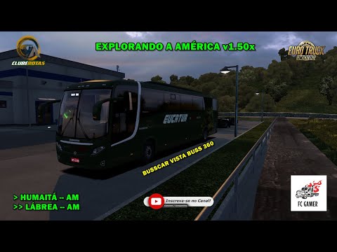 EA BUS BUSSCAR VISTA BUSS NAS CORES DA EUCATUR ENTRE HUMAITÁ E LÁBREA ...