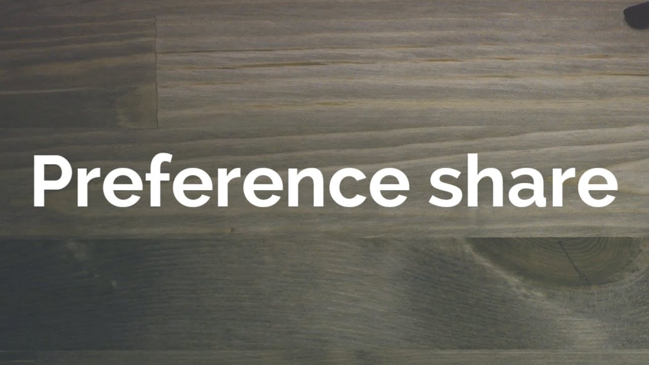 Theory of Company: Part 62- Preference share capital - YouTube