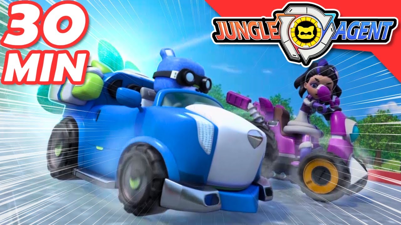 KOMPILASI Ep 22-24 TERBAIK! 🦝Jungle Agent 2🦊 Kartun | Robot | Kids ...