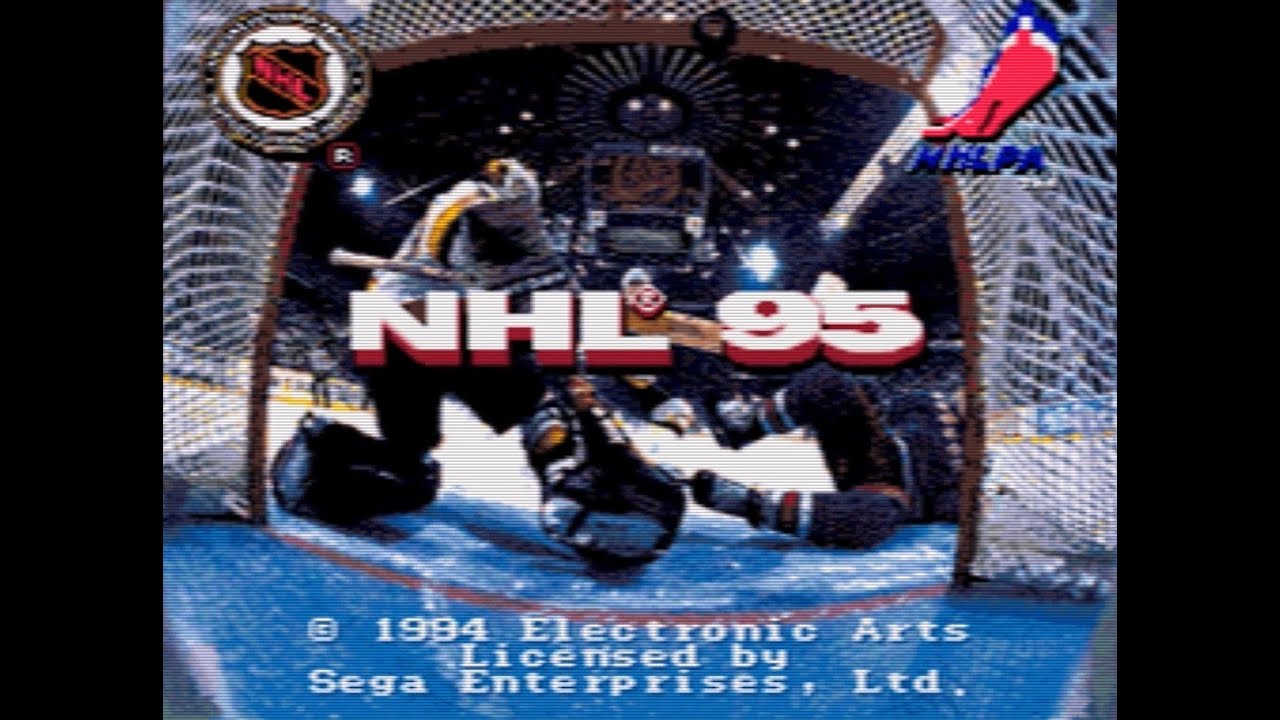 NHL 95 (Sega Genesis) Boston Bruins at Vancouver Canucks - YouTube