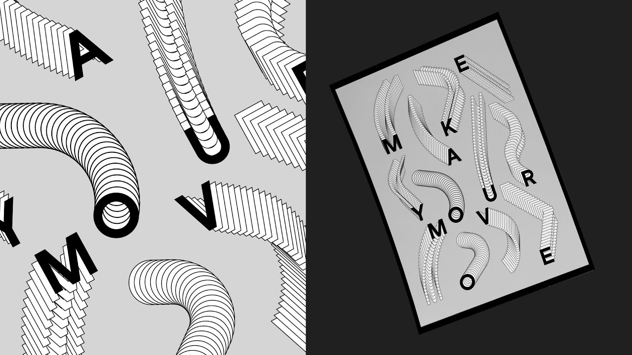 Typography Poster Tutorial in Adobe Illustrator (013) - YouTube