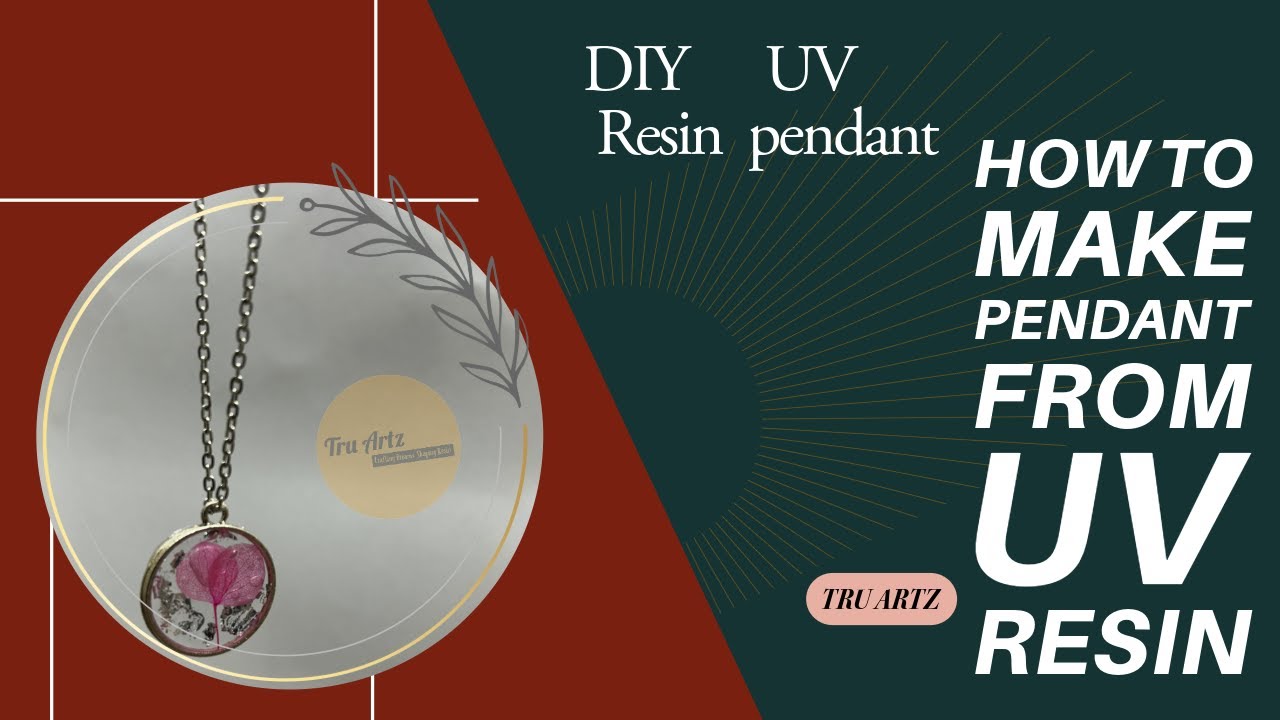 How to make pendant from uv Resin | Diy Uv Resin Pendant - YouTube