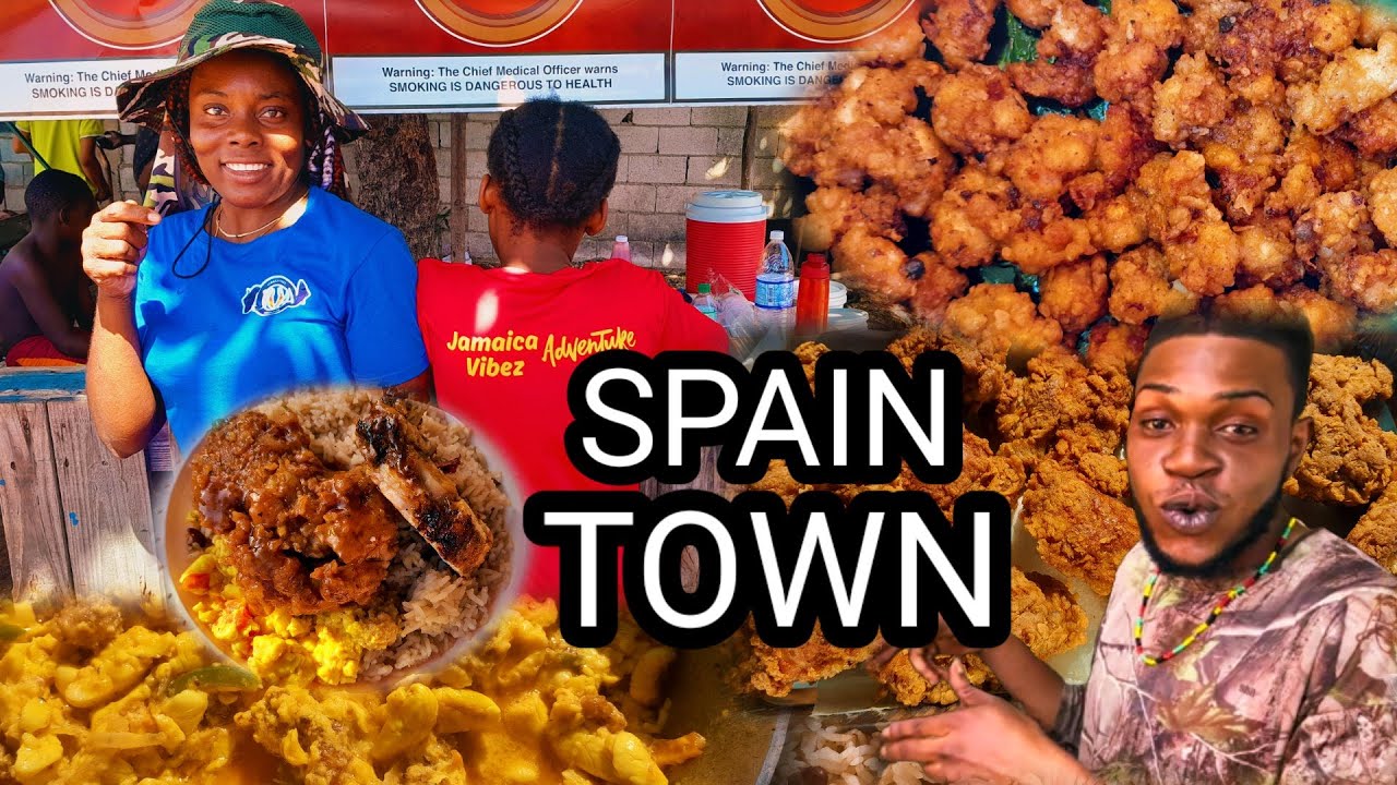 POP CORN CRAYFISH IN ACKEE WITH RICE & PEAS & BAR-B-FRY CHICKEN IN WILD ...