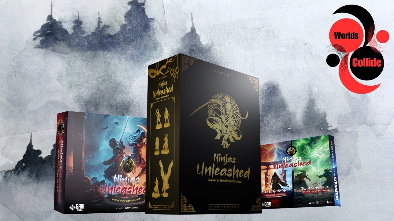 Ninjas Unleashed Deluxe Set | Kickstarter Board Game Unboxing - YouTube