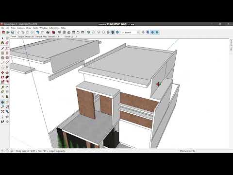 Sketchup Tutorial - Part 13 - GAMPANG!! Membuat Atap Datar #tutorialsketchup