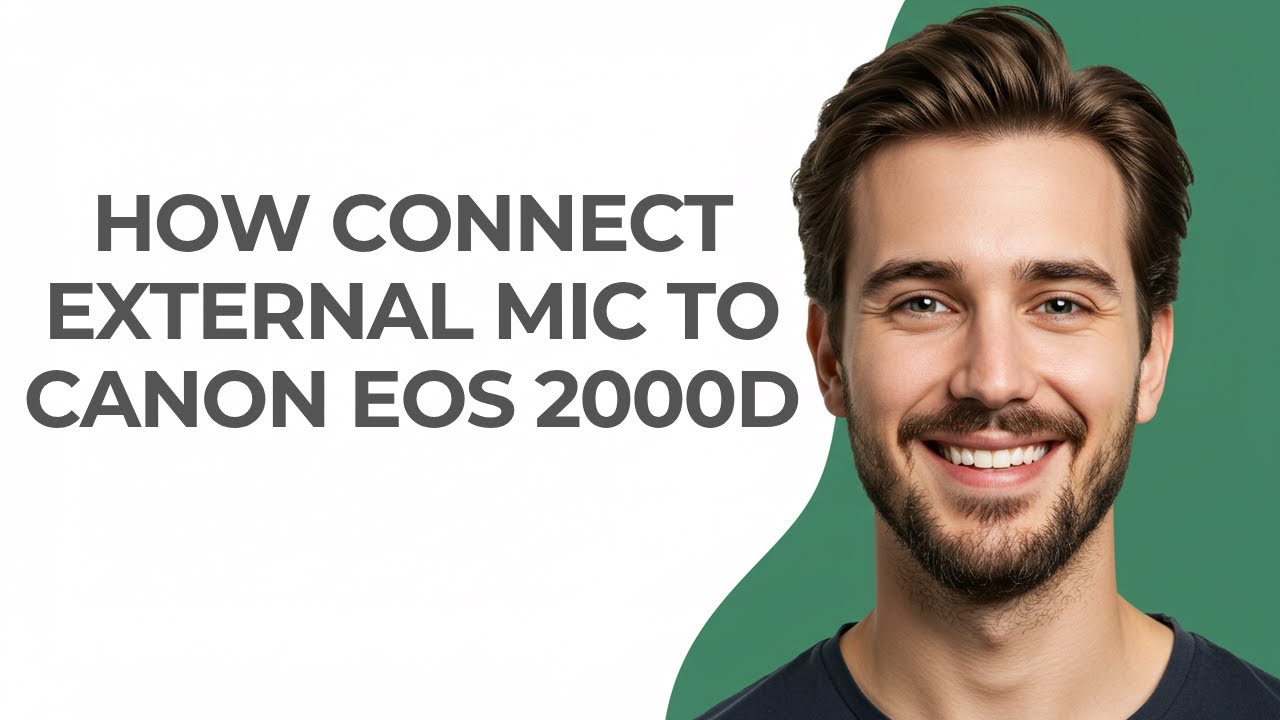 How Connect External Mic to Canon Eos 2000d - GUIDE! - YouTube