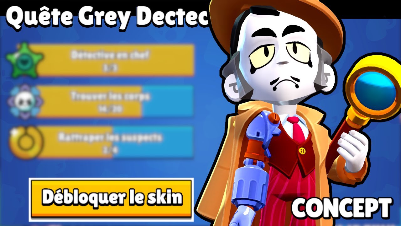 QUÊTE spéciale, je débloque GREY DÉTECTIVE !?! Nouveau Skin ! - YouTube