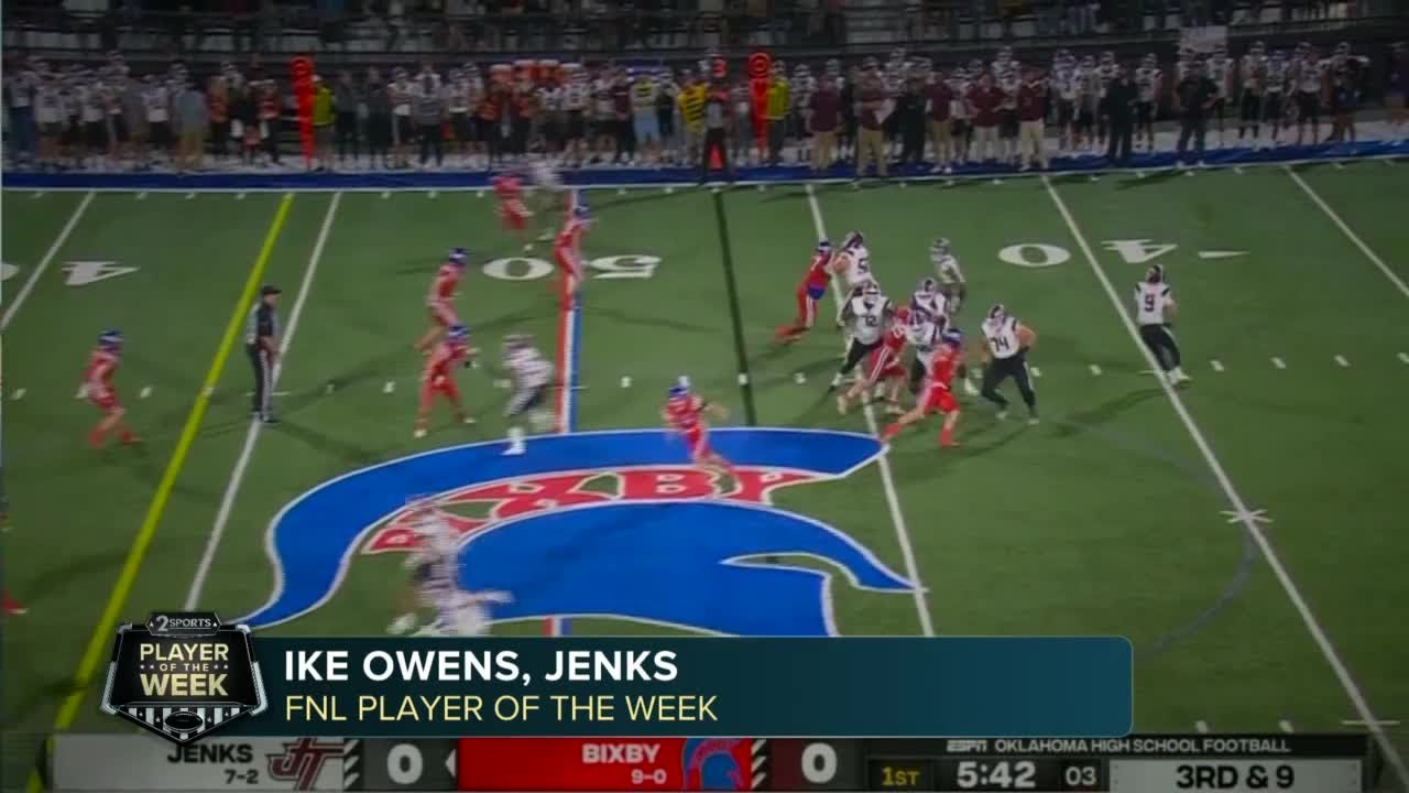 Player of the Week Ike Owens, Jenks - YouTube