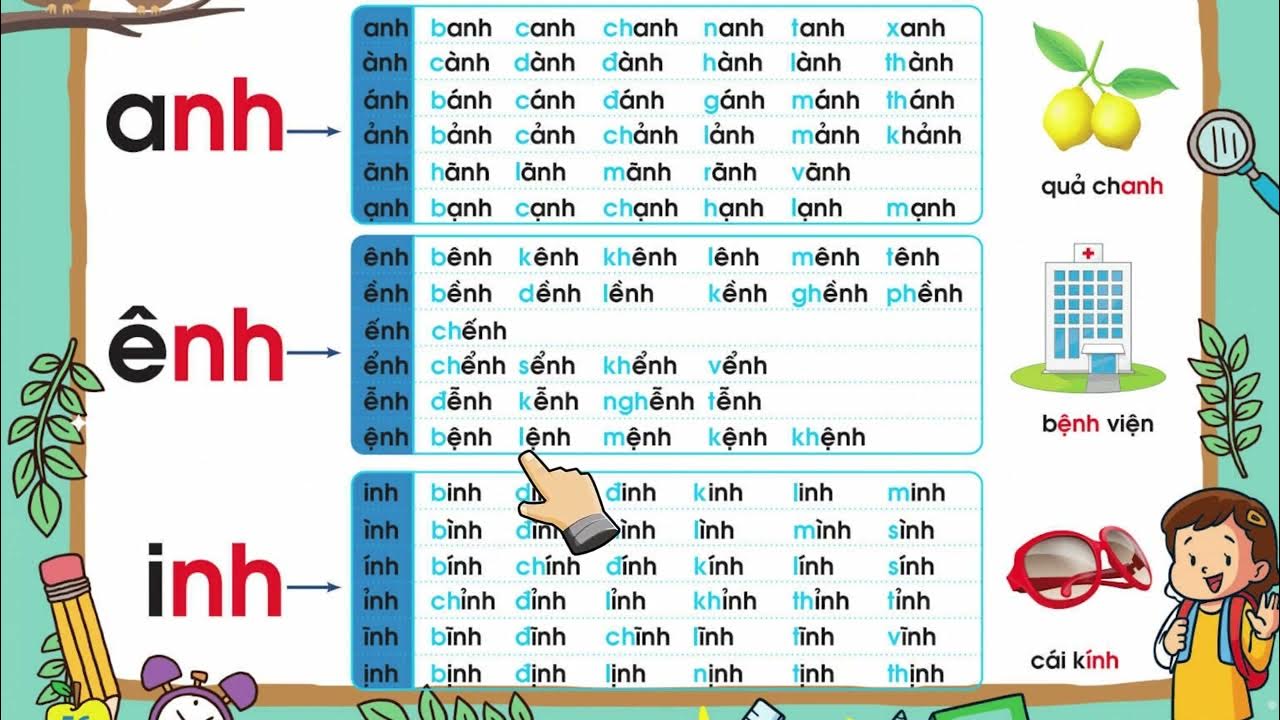 Bài 48: Vần anh - ênh - inh - Trang 56 - YouTube