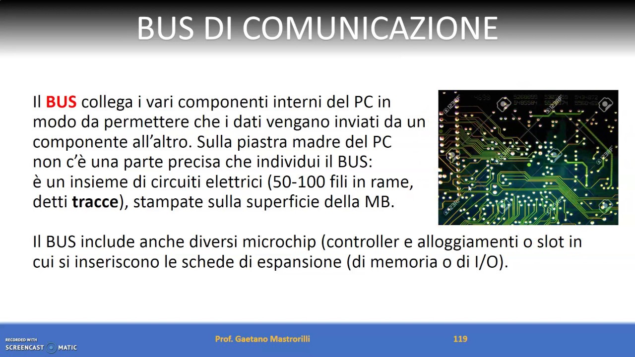 10 Architettura PC - parte 1: bus di I/O e interfacce. - YouTube
