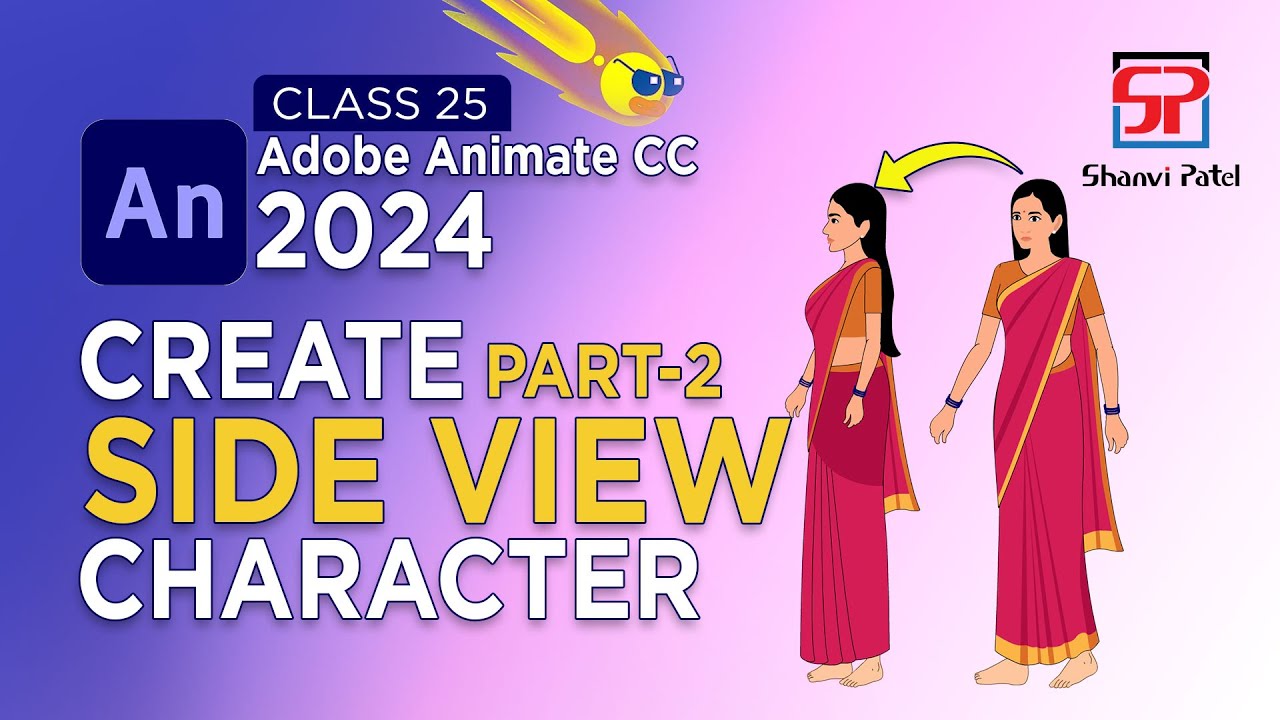 Adobe Animate CC 2024 Advance Level: Create Side View WOMEN character ...