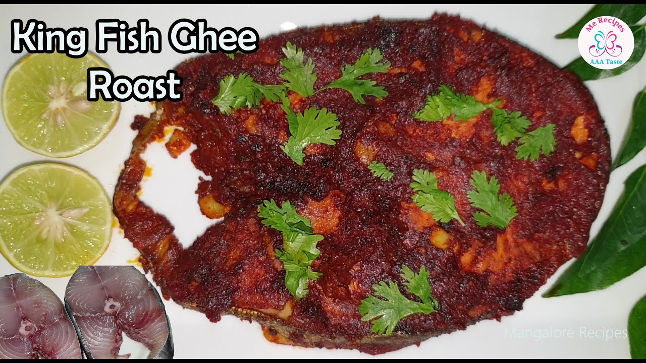 KING FISH GHEE ROAST | ANJAL/ SURMAI Fish Fry | MASALA Fish Fry ...