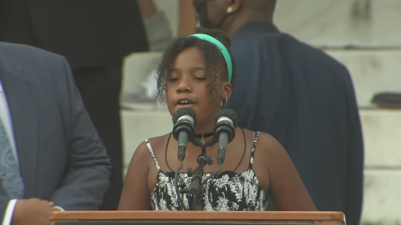 MLK Jr.'s granddaughter delivered a fiery speech at the March on ...