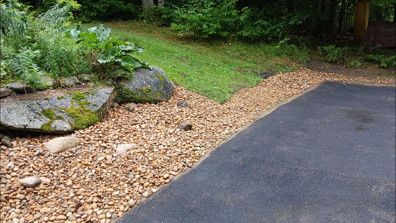 Loooong open French drain project - YouTube