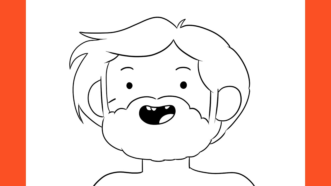 How To Draw Adult Finn With Guidelines (Adventure Time) - YouTube