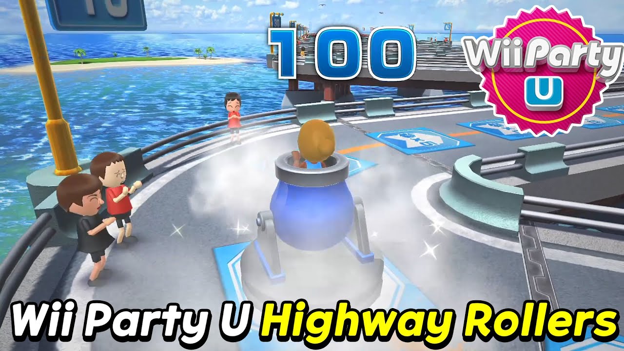 Wii Party U Highway Rollers Gameplay Emma Vs Donna Vs Xue-Ren Vs ...