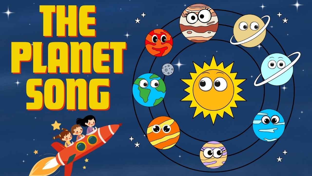 The Planet Song | The Solar System Song For Kids | 8 Planets Sing Along ...