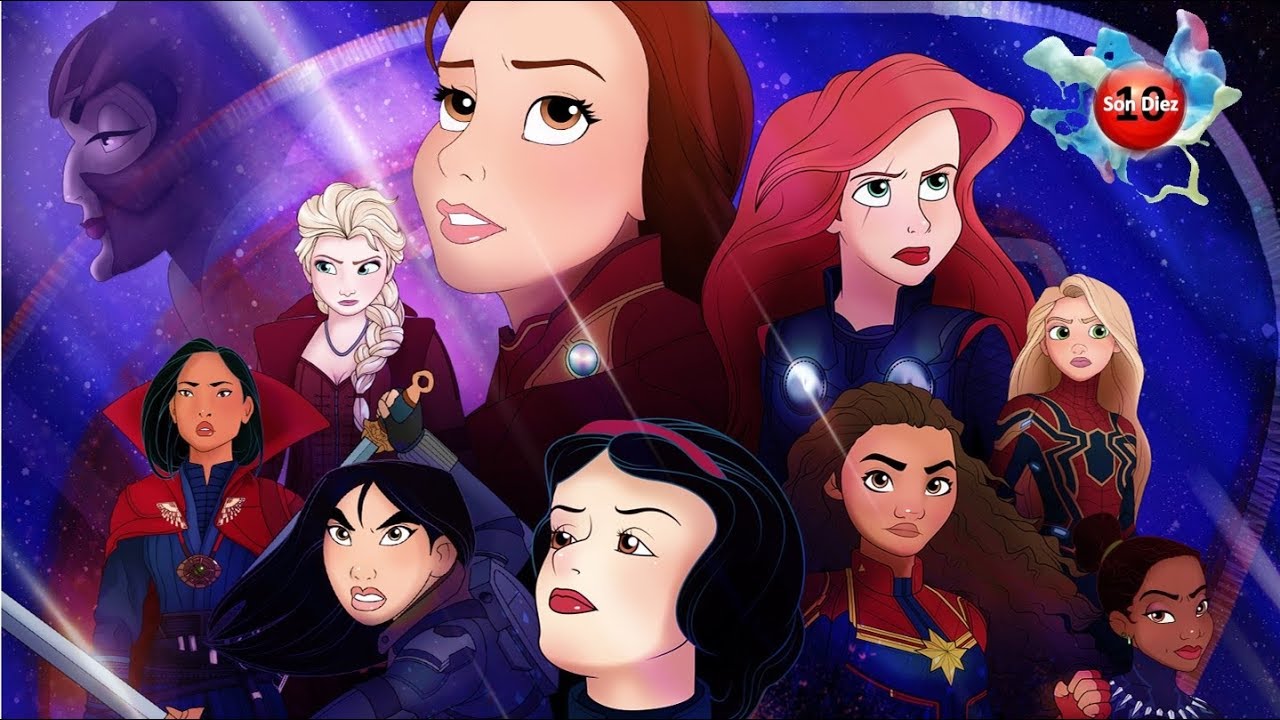 10 Princesas Disney como Superheroínas de Avengers: Endgame - YouTube