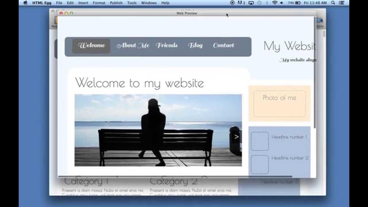 How to add an image slideshow into your web page using HTML Egg for Mac ...
