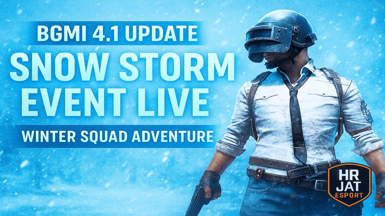 LIVE BGMI 4.1 ️ | Snow Storm Update | Winter Adventure | Random ...