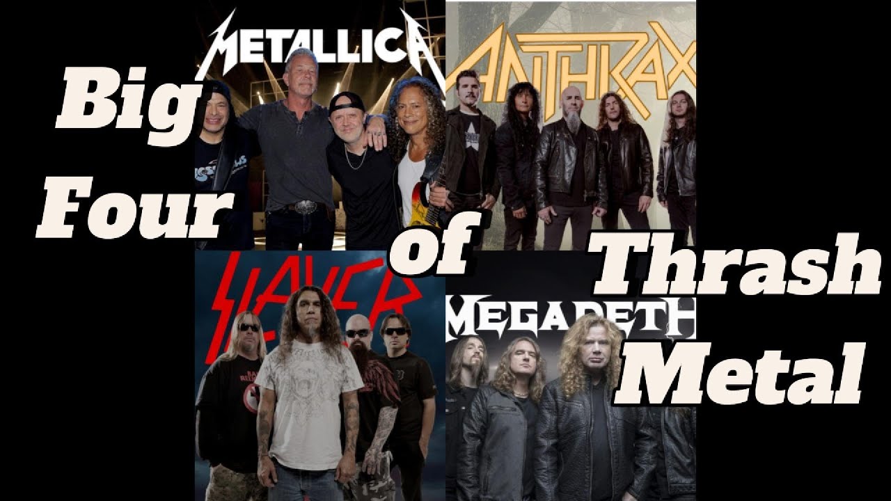 The Big 4 of Thrash Metal #metallica #megadeth #slayer #anthrax # ...