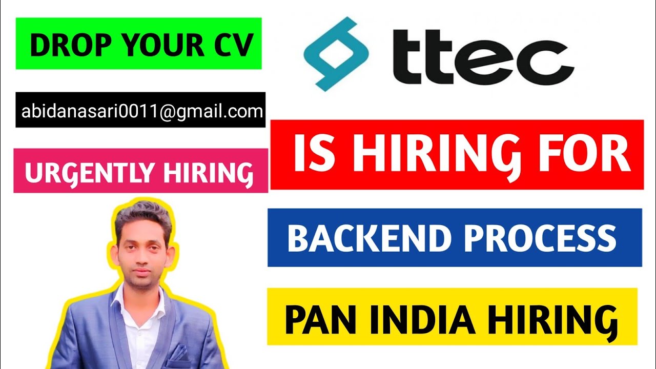 Ttec Is Hiring For Backend Process || Jobs in Ttec For Freshers in ...