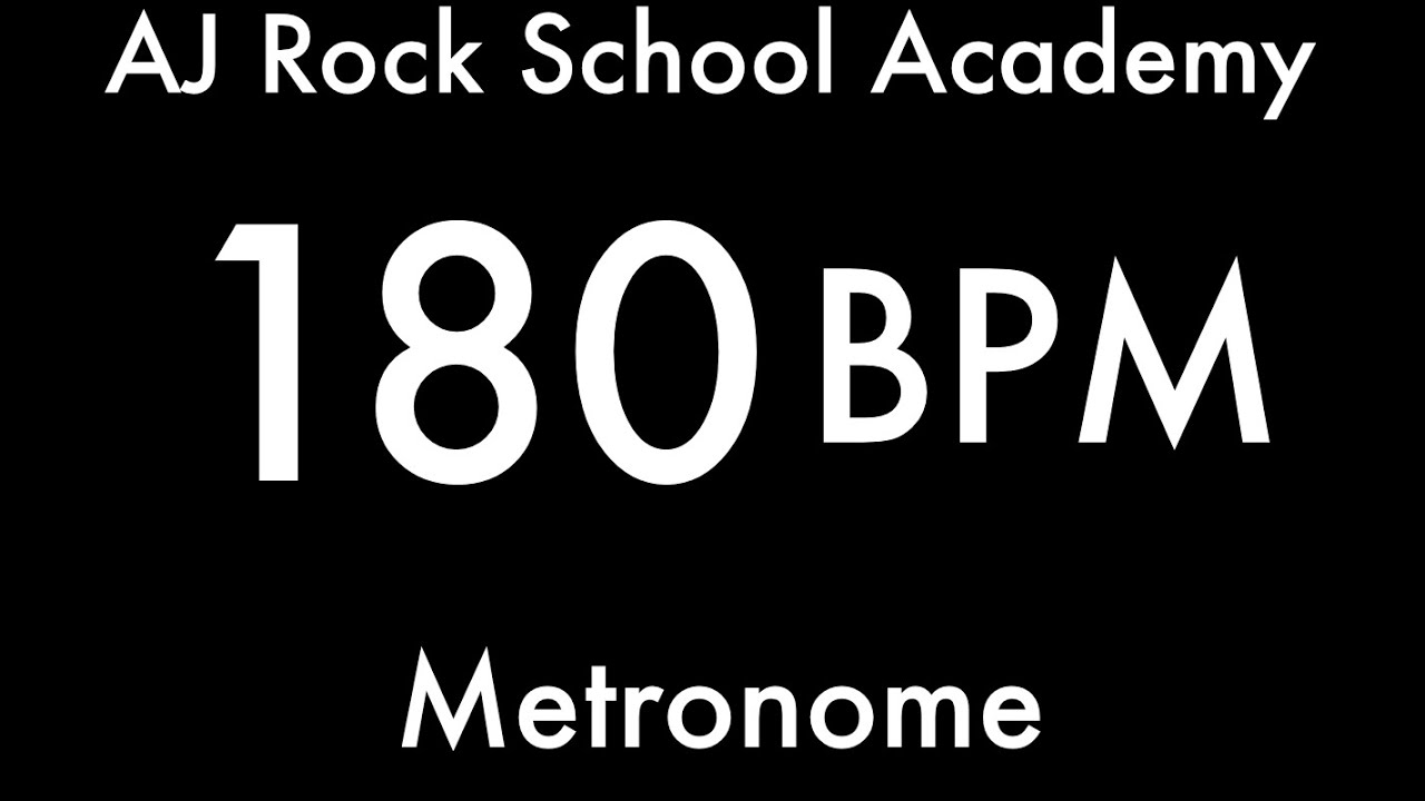 180 BPM Metronome 1 - Hour - YouTube