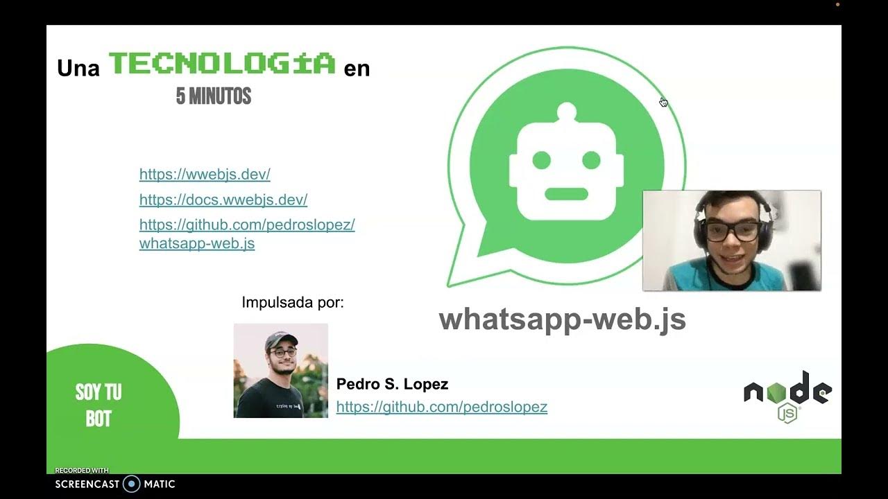 3# (WHATSAPP-WEB.JS) Una TECNOLOGÍA en 5 MINUTOS - YouTube