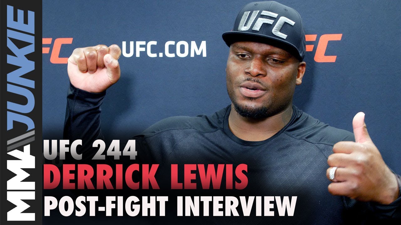 UFC 244: Derrick Lewis post-fight interview - YouTube