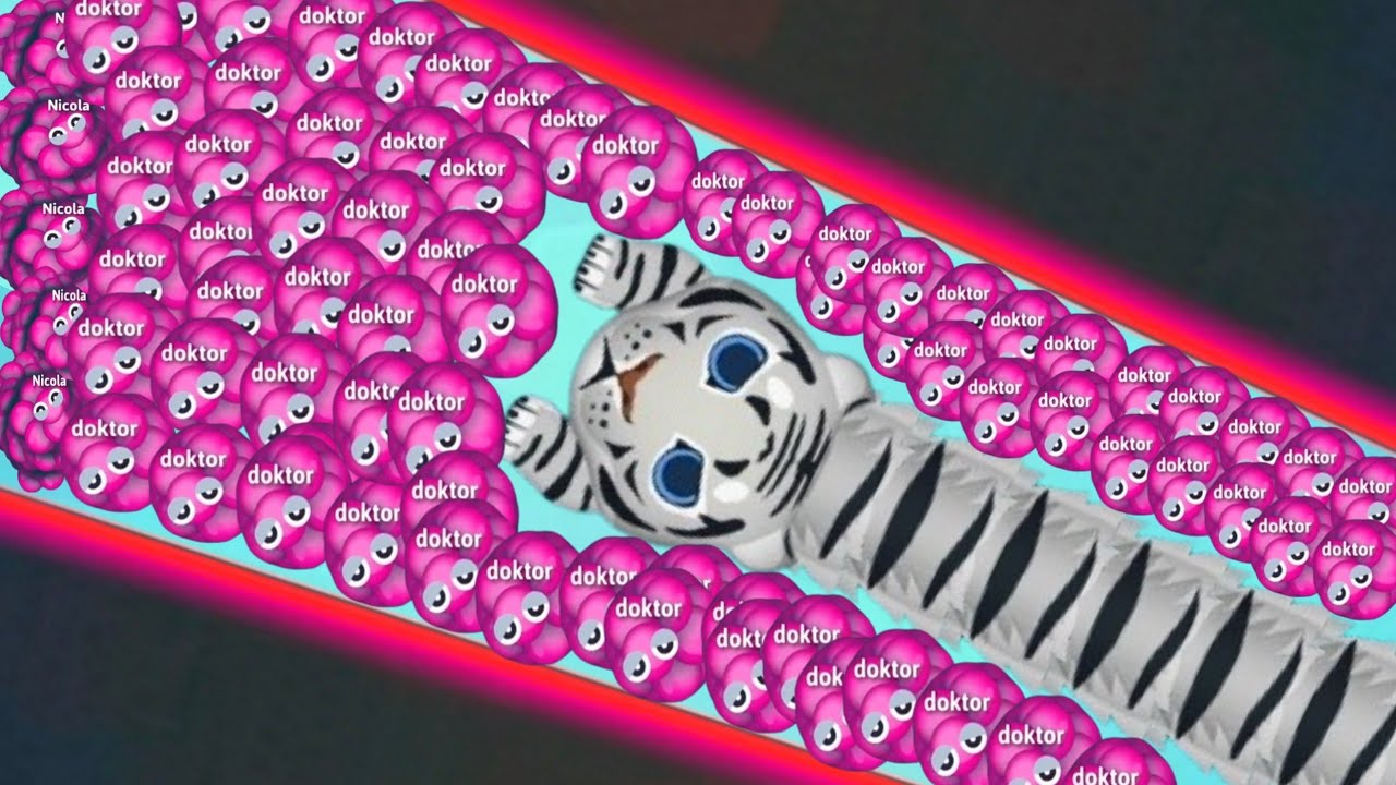 Bianca vs Pinky snake epic crazy circle snakes server ! best snake io impressive gameplay part ...