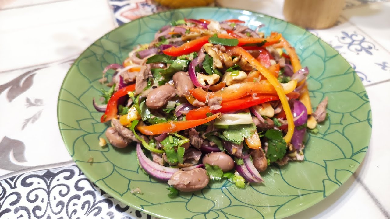Грузинский салат "Тбилиси"/ Georgian salad "Tbilisi"/ Вкусный и ...